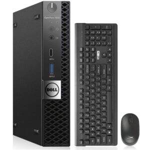 dell optiplex 7050 micro pc mini computers desktop,intel core i7-6700t,32gb ddr4 ram new 1tb m.2 nvme ssd, ax210 built-in wifi 6e & bluetooth, hdmi, dual monitor support,windows 10 pro (renewed)