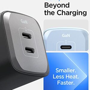 Spigen GaN III 352 35W 2 Ports Compact Foldable Dual USB C Wall Charger PD PPS Fast Charging Block Adapter for iPhone 15 Plus Pro Max 14 13 12 Mini iPad Air AirPods Galaxy S24 S23 S22 S21 Pixel 8 Fold