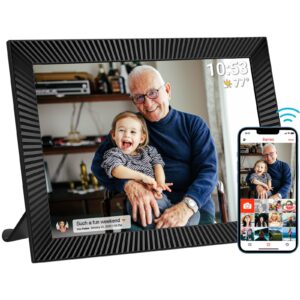 32gb frameo 10.1 inch smart wifi digital photo frame 1280x800 ips lcd touch screen, auto-rotate, motion sensor, share moments instantly via frameo app from anywhere