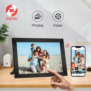 32GB FRAMEO 10.1 Inch Smart WiFi Digital Photo Frame 1280x800 IPS LCD Touch Screen, Auto-Rotate, Motion Sensor, Share Moments Instantly via Frameo App from Anywhere