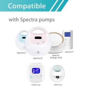 Belmikal BreastPump Parts Compatible with Spectra S1 Spectra S2 Motif luna Ameda mya Inc 24mm Flange Valve Tube Backflow Protector Not Original Spectra Accessories Replace Spectra Pump Replacement Kit