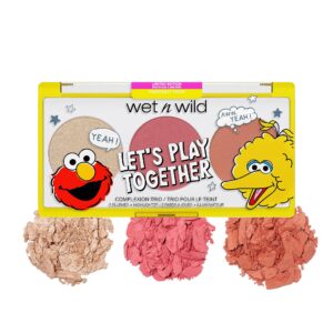 wet n wild x sesame street, let’s play together- complexion trio, perfect pair