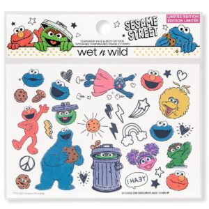 wet n wild x sesame street, temporary tattoos