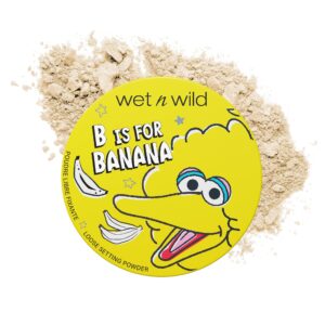 wet n wild x sesame street, b is for banana setting powder