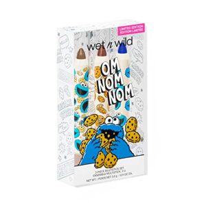 wet n wild x Sesame Street, Om Nom Nom 3-Piece Multi-Stick Kit