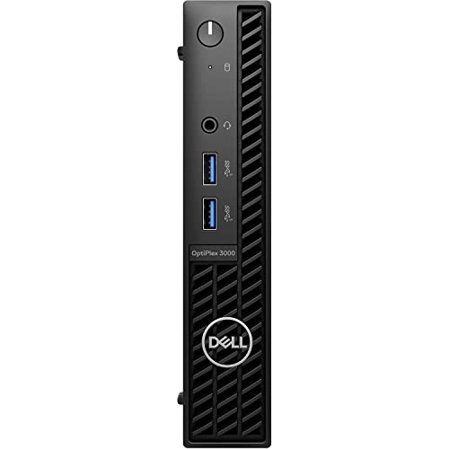 Dell Newest 2023 Optiplex 3000 Mini Desktop (Intel i5-12500T 6-Core, 16GB RAM, 256GB PCIe SSD + 500GB HDD (2.5), Intel UHD, WiFi 6, Bluetooth 5.2, RJ-45, USB 3.2, Display Port, Black, Win 11 Pro)