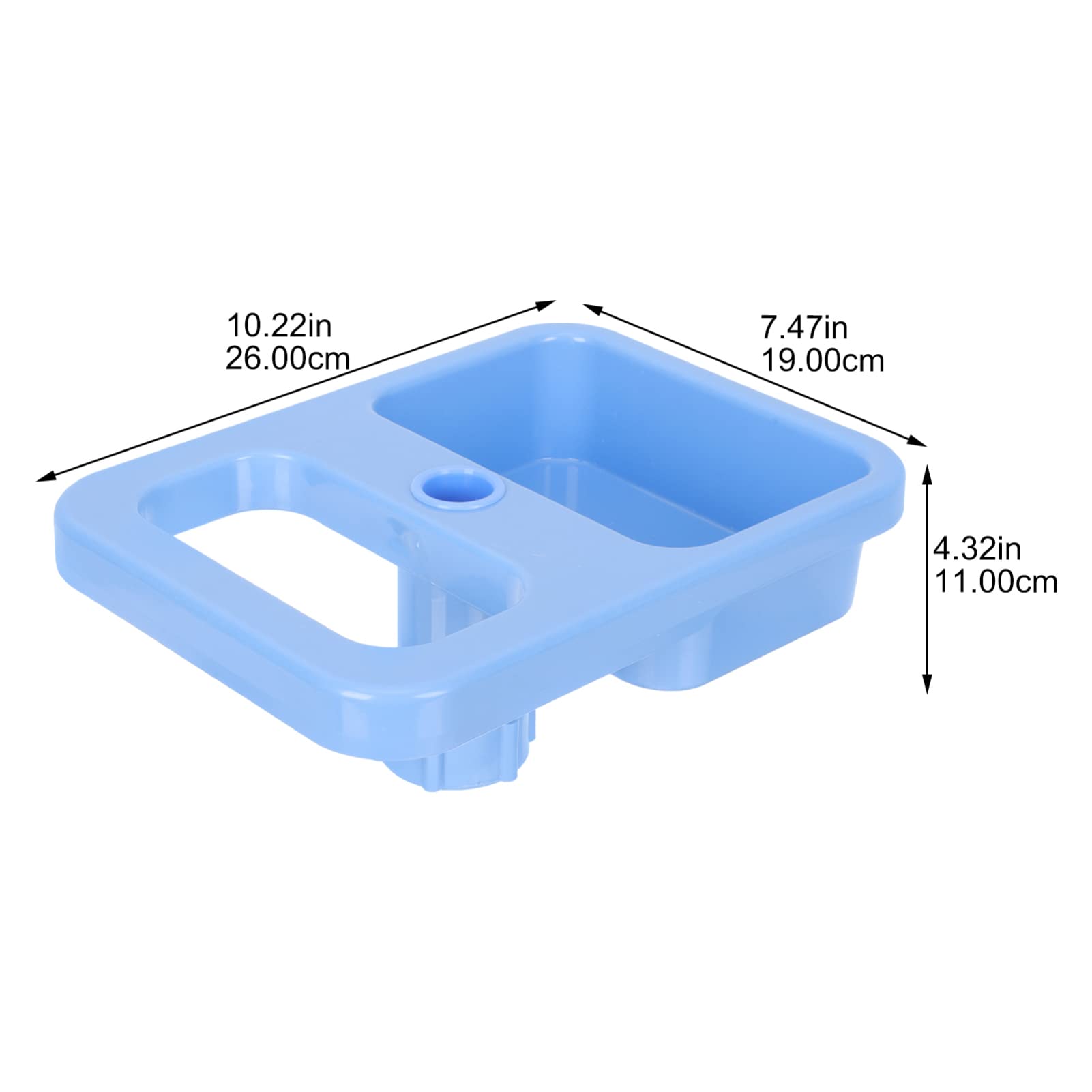 Cabilock Accessory Tray Iv Stands Accessory Tray Holder Plastic Storage Plate Sundries Storage Organizer for Iv Pole or Microphone Stand Equipment