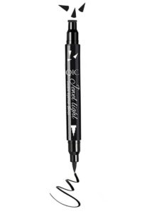 go ho black liquid eyeliner stamp,eyeliner stamp wingliner,winged eyeliner stamps for cat eyes,double-side seal waterproof eyeliner pen,long-lasting smudge-proof eye liner makeup tools,1 pc