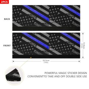 Augenstern Refrigerator Door Handle Covers Thin-Blue-line-Flag-Police Kitchen Appliance Decor Handles