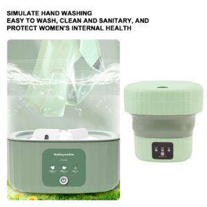 Portable Washing Machine, Mini Foldable Small Washer for Baby Clothes, Underwear, 6L Large Capacity, Suitable for Apartment, Laundry, Camping, RV, Travel(100‑240v)