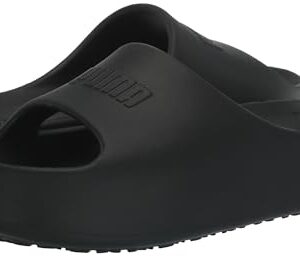 PUMA Women's SHIBUSA Slide Sandal, Puma Black-Puma Black, 7