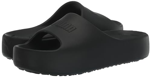 PUMA Women's SHIBUSA Slide Sandal, Puma Black-Puma Black, 7