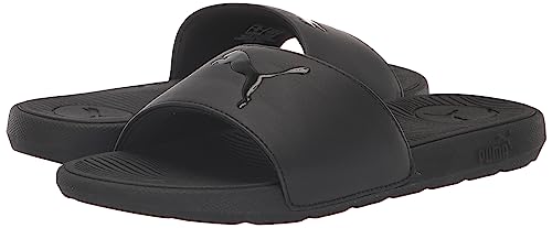 PUMA Women's Cool Cat 2.0 Slide Sandal, Sport Black Black, 8