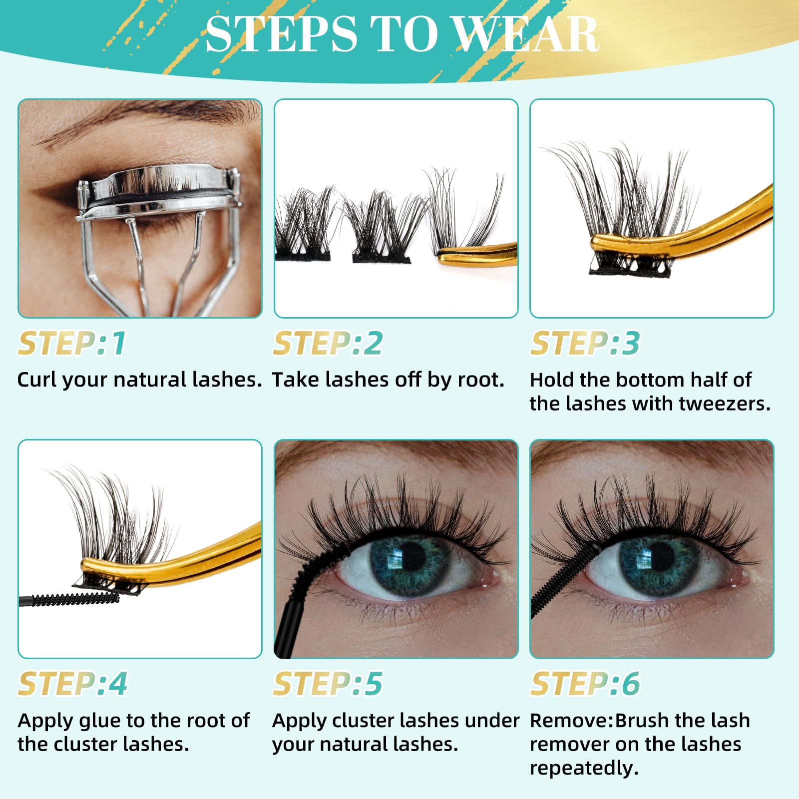 AMZGlRL LASH Diy Lash Clusters 10 Pairs Eyelash Clusters Wispy Lash That Look Like Extensions 3d False Eyelashes Natural Soft Fluffy Mink Individual Cluster Lashes (Lowkey)