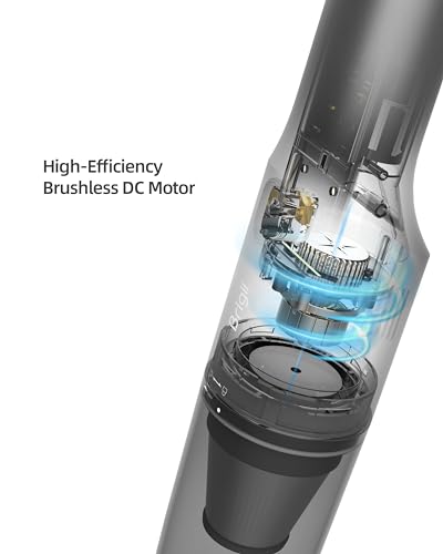 Brigii Crevice Vacuum with BRUSHLESS DC Motor, Mini Vacuum, Cordless Handheld Vacuum Cleaner,Lightweight 0.83lbs, USB-C Rechargeable-MX20