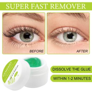 GEMERRY Lash Glue Remover 5g Cream Eyelash Glue Remover Gentle Formula Cream Remover for Sensitive Skin Fast Disslove Lash Remover for Lash Extensions(Aloe)