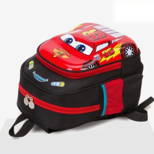 Toddler Kids Mini Truck Car Backpack Waterproof Cartoon Comic Kindergarten Children Preprimary School Boys Backpack (Red)