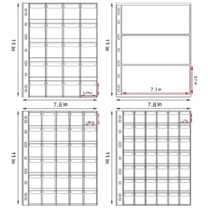 Ettonsun 398-Pocket 4-in-1 Leather Coin & Paper Money Collecting Holder Album,Large Coin Collection Book with 386 Coin Pockets & 12 Currency Pockets,Coin Collection Supplies Book Holder for Collectors