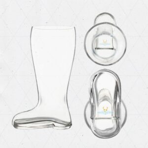 BAVARIA TRACHTEN DAS BOOT 1 Liter Beer Mug - Boot Mugs Glass - German Drinking Glass - Cowboy Boot Mugs - Original Das Boot Glass - Spaten Beer Mug