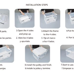 DOADW Stackable Storage Bins with Lids, 3 Packs 100 Quarts (25Gal) Large Storage Bins Clear Storage Containers, Collapsible Bins for Storage, Plastic Drawers Storage Bins for Organizing