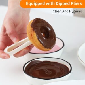 Donut Cutter with Dipping Plier, Donut Maker DIY Doughnut Cutter Biscuit Stamp Mould Desserts Cutter mould Kitchen Baking Tool