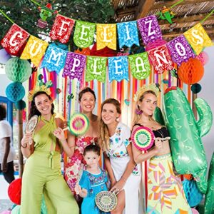 Feliz Cumpleaños Happy Birthday Banner Mexican Themed Birthday Cinco de Mayo Party Fiesta Decorations Supplies