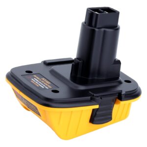 dca1820 adapter compatible with dewalt 18v battery tools, compatible with dewalt 20v max lithium battery dcb203 dcb204 to 18v xrp nicad nimh batteries dc9096