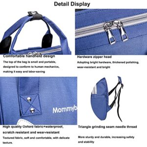 Diaper Bag Backpack,Travel Backpack for Mom & Dad Maternity Diaper Bag with Insulated Pockets,Multifunction Travel Waterproof Diaper Bag Large Capacity for Travel/Work/Camping/Parks(Blue)