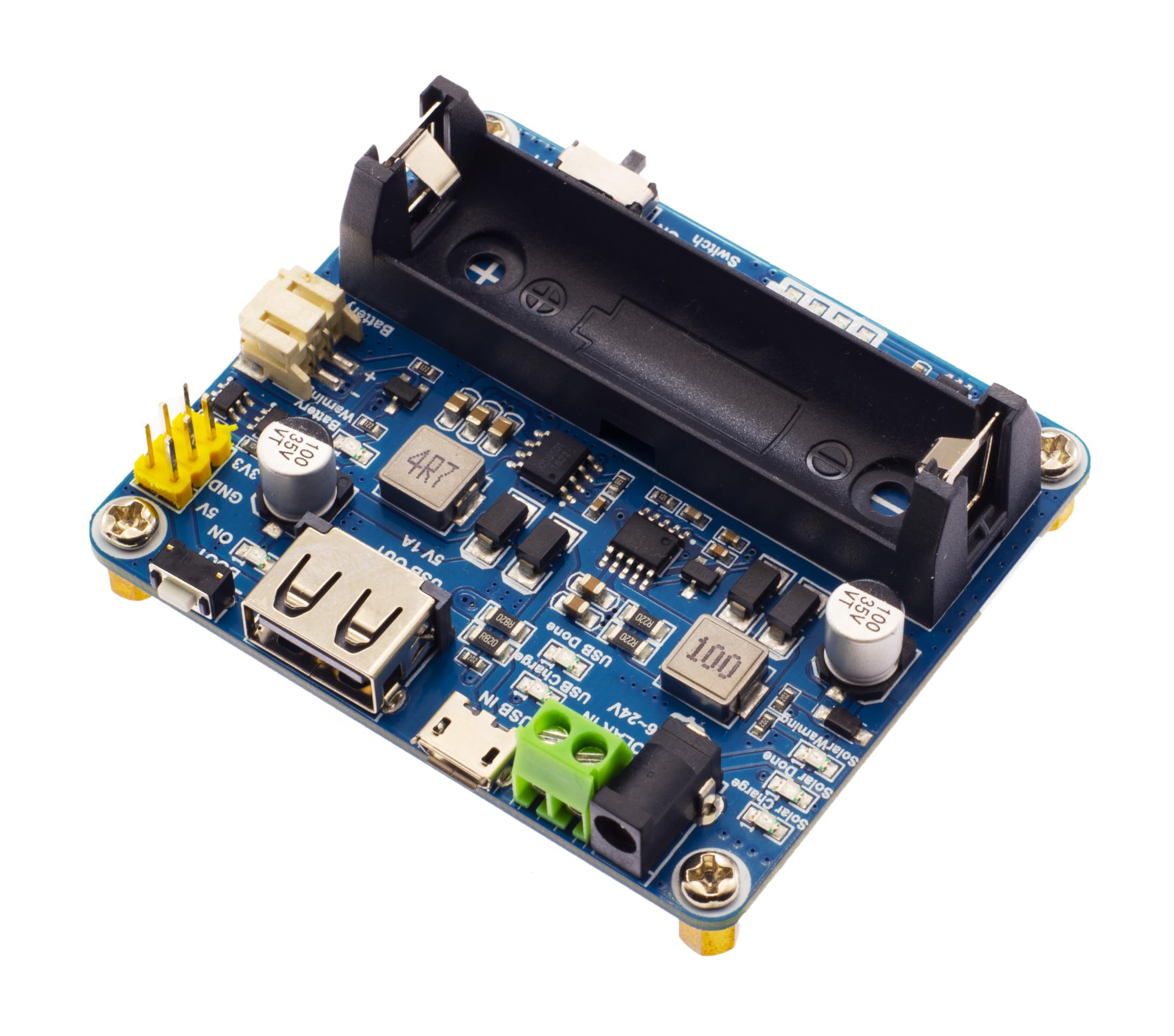 Coolwell Recharged Solar Power Management Module for 6V~24V Solar Panel 5V/1A Or 3.3V/1A Output Solar Panel / USB Connection