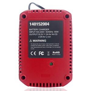 19.2V Fast Charger 140152004 Replacement for Craftsman C3 19.2 Volt Compact Lithium Ion/Ni-Cad Diehard Battery 1425301 1323903 130279005 11375 11376 315.PP2011