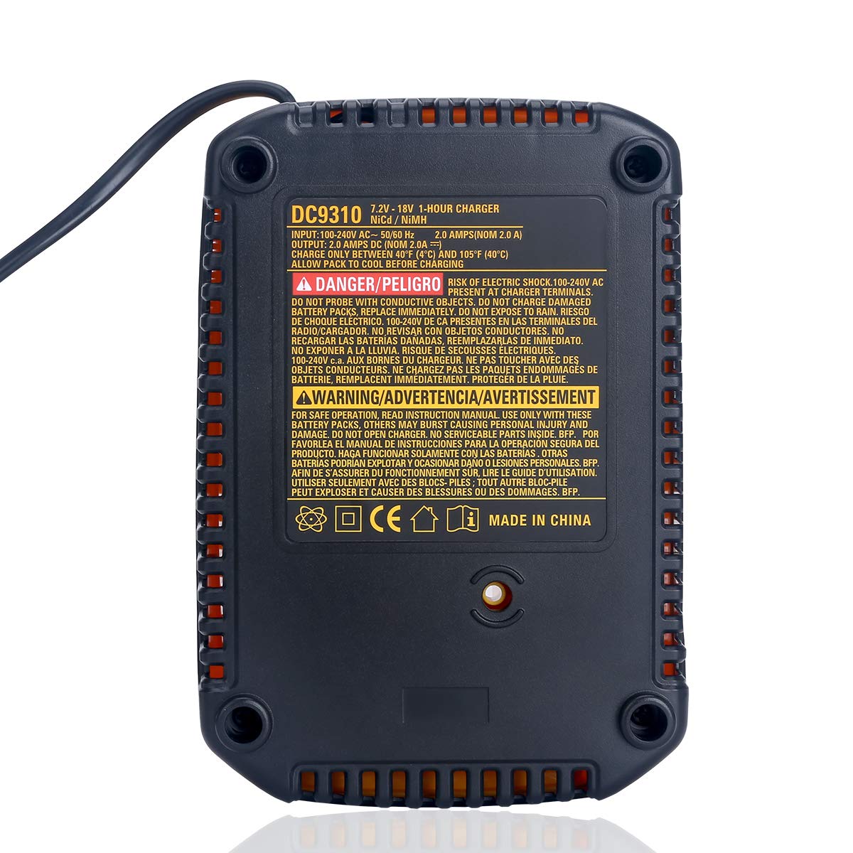 DC9310 Fast Charger Replace for DEWALT 18 Volts Battery Charger DW9116 Compatible with Dewalt 7.2V-18V Battery XRP NiCD/NiMH Battery DC9098 DC9096 DC9091 DE9057 DW9072