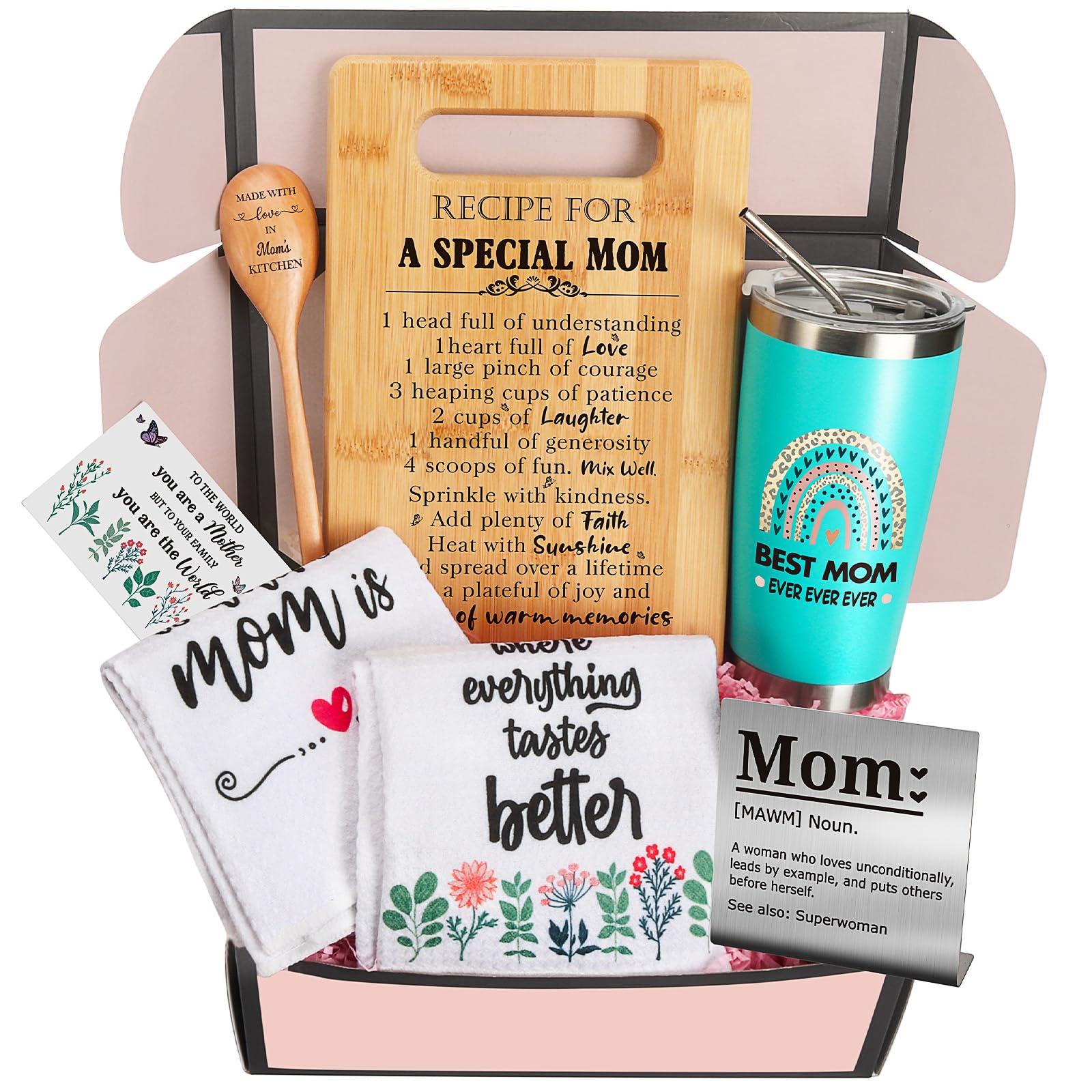 Gifts for Mom from Daughter, Mom Birthday Gifts from Son, Gift Basket for Mom, Best Gift Set for Birthday, Christmas, Thanksgiving & Mother's Day, Mothers Day Gift Baskets for Mom, Mom Gifts