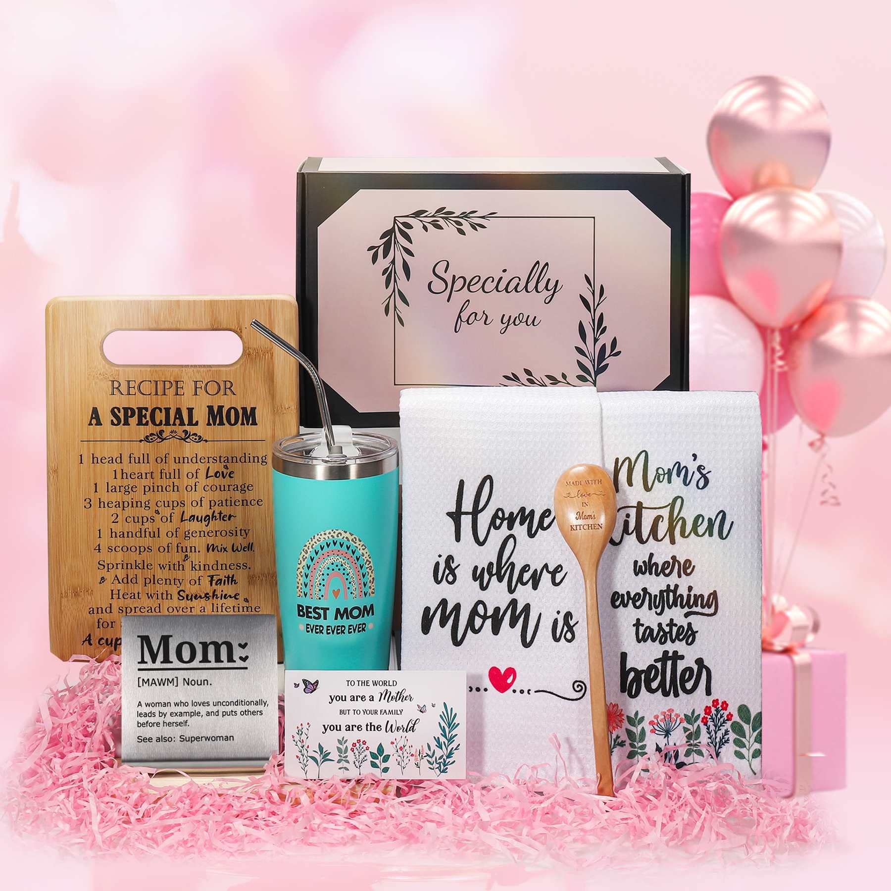 Gifts for Mom from Daughter, Mom Birthday Gifts from Son, Gift Basket for Mom, Best Gift Set for Birthday, Christmas, Thanksgiving & Mother's Day, Mothers Day Gift Baskets for Mom, Mom Gifts