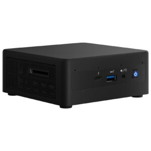 intel nuc 11 nuc11pahi5 panther canyon mini computer 11th gen core i5-1135g7, 4 cores, 8 threads, 8mb smart cache, iris xe graphics, 0gb ram, 0gb ssd, no os, barebone