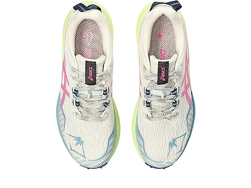 ASICS Women's Fuji Lite 4 Shoes, 9.5, Birch/HOT Pink