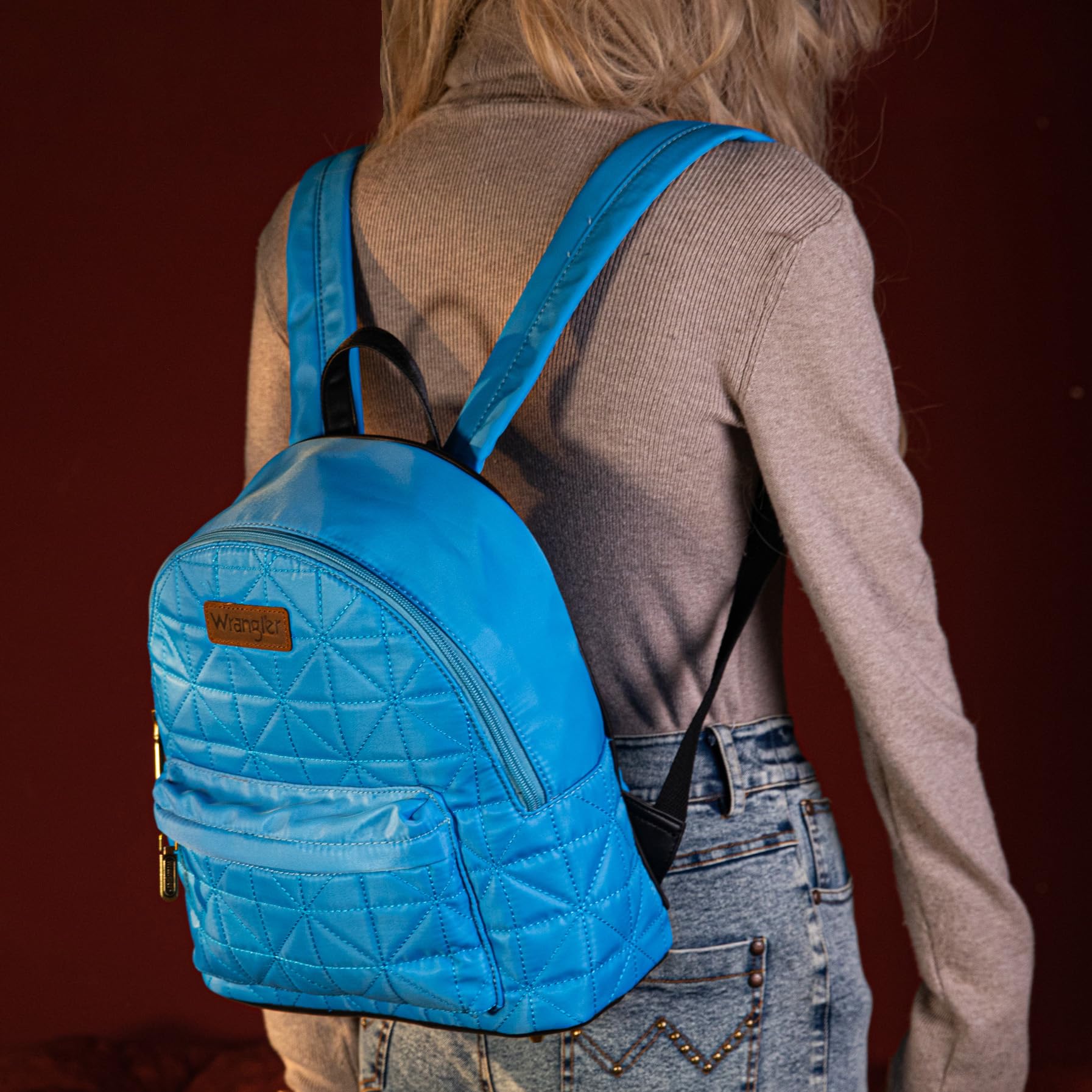 Montana West × Wrangler Backpack Purse for Women Quilted Backpack for Casual