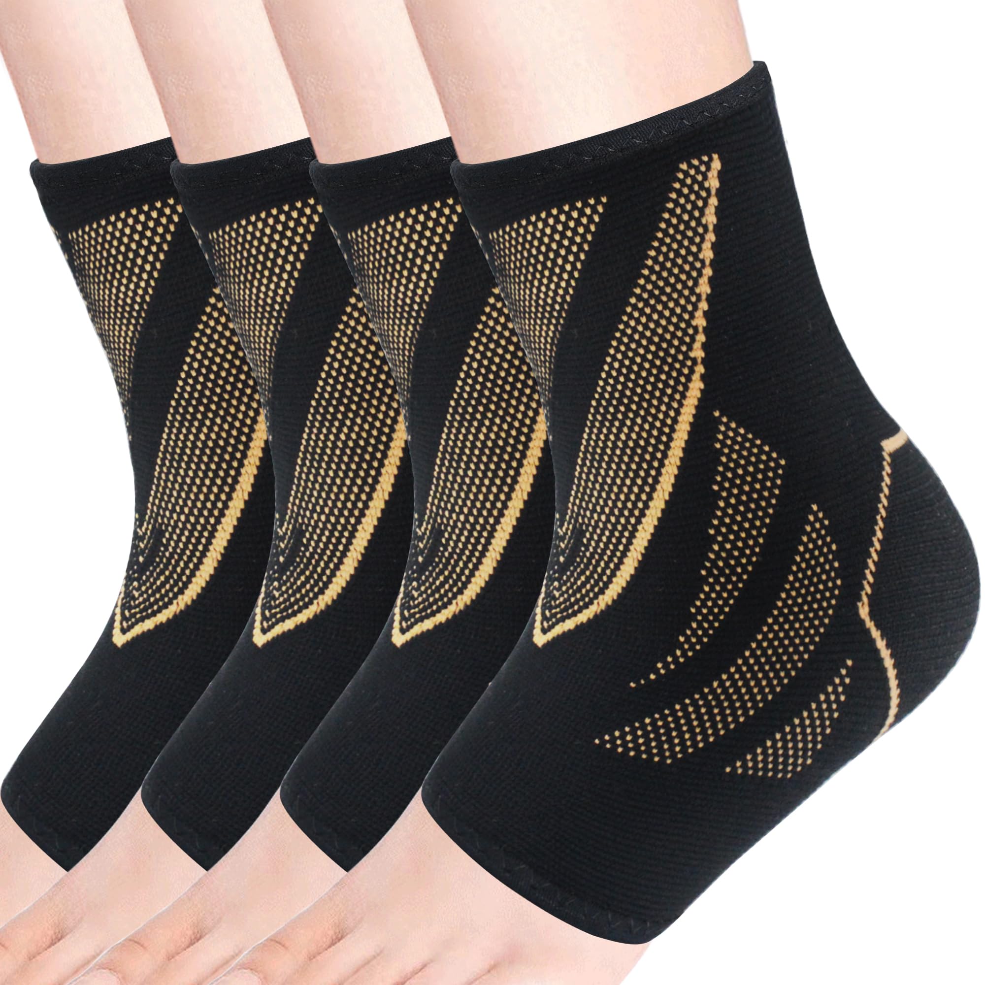 CYCLXY 2 Pairs Ankle Brace for Women & Men,Ankle Compression Sleeve,Ankle Support Brace for Women & Men,foot support brace for pain,plantar fasciitis compression socks for women & Men