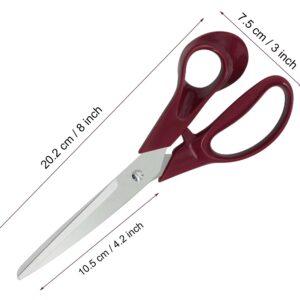 Scissors,Office Scissors All Purpose Ergonomic Design Comfort-Grip Handles Sharp Scissors For Office Home Craft Sewing Fabric Supplies School Student Teacher Scissors Set 6-Pack