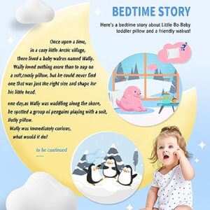 Little Bo Baby Toddler Pillow, BASF Memory Foam Core Pillow - Ventilated & Height Adjustable - 1 Pack Toddler Size - Without Pillowcase