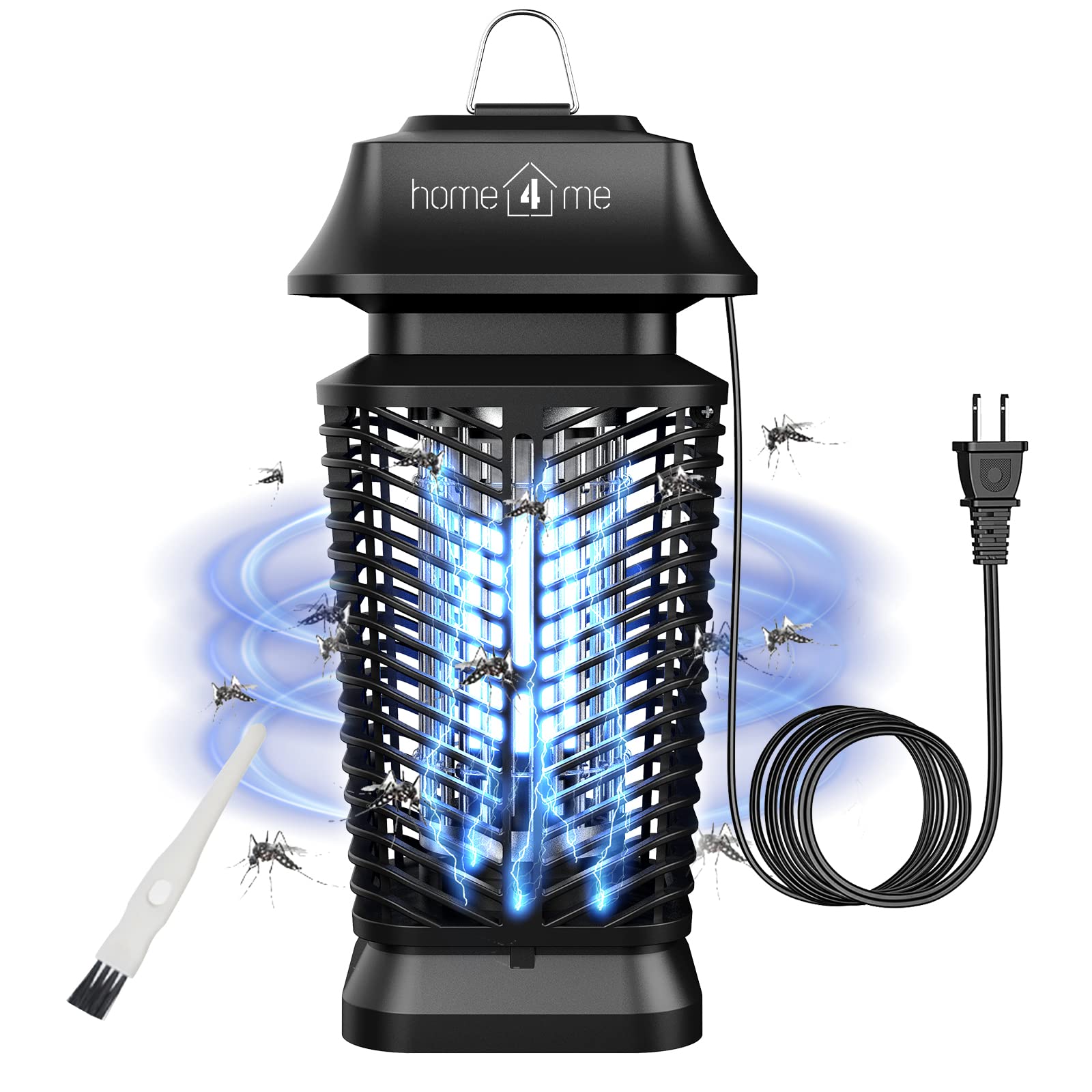 Bug Zapper Outdoor and Indoor 20W, Home4me Electric Mosquito Zapper 4000V High Powered with Switch, Waterproof Mosquito Trap Outdoor, Mosquito Killer, Fly Zapper for Backyard Patio Home