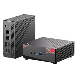 skybarium mini pc windows 11, amd ryzen 5 5626u（up to 4.3ghz）, mini gaming desktop computer 32gb ddr4 ram 1t ssd, mico pc thin client with wifi 6 bt 5.2 hdmi dp type-c support 4k@60hz triple display