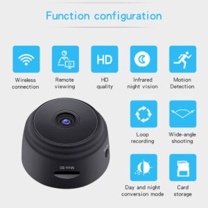 senri Mini Security Camera, 1080P HD WiFi Home Indoor Outdoor Camera for Baby/Pet/Nanny, IP Camera Remote Viewing for Security with iOS,Android Phone APP