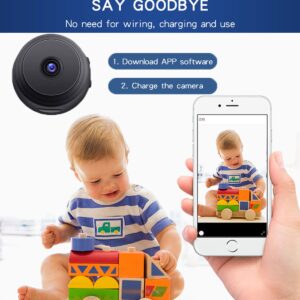 senri Mini Security Camera, 1080P HD WiFi Home Indoor Outdoor Camera for Baby/Pet/Nanny, IP Camera Remote Viewing for Security with iOS,Android Phone APP