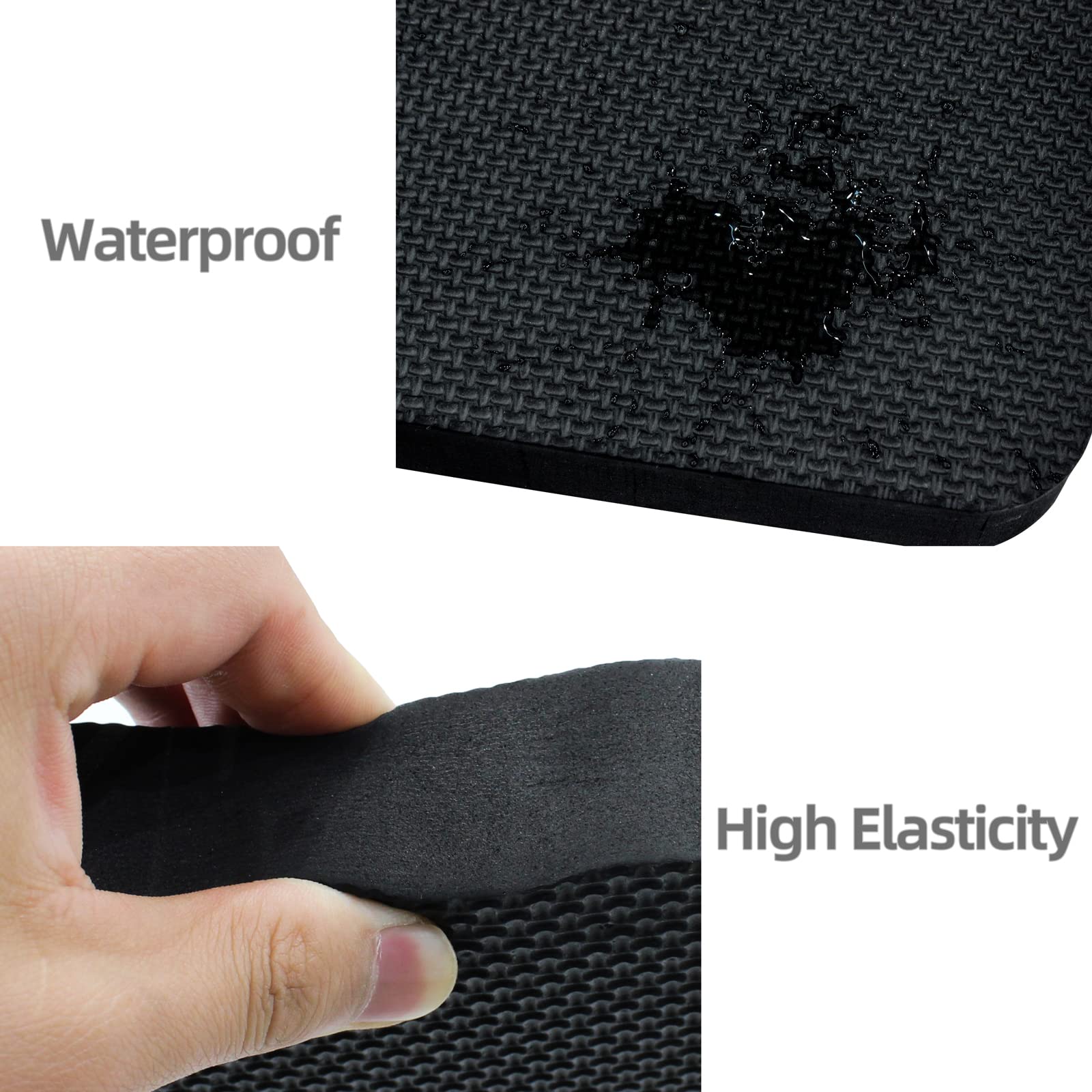 qqpp EVA Foam Kneeling Pad Extra Thick for Gardening Yoga Work Out Exercise Bathing Baby Garden Kneeler Mat. Black. QQKP-Dx1N