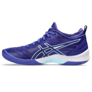 asics women's blast flytefoam 3 volleyball shoes, 10.5, eggplant/aquamarine