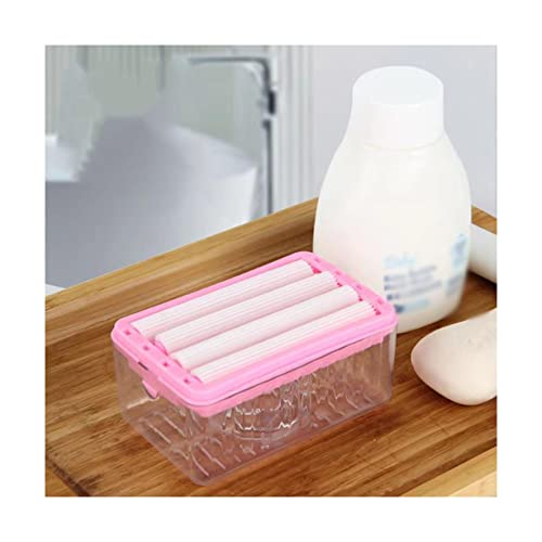 NOBRIM Soap Dish Multifunctional Soap Dish Hands Free Foaming Draining Bar Holder Grid Tray Storage Box Cleaning Tool for Bathroom Accessories