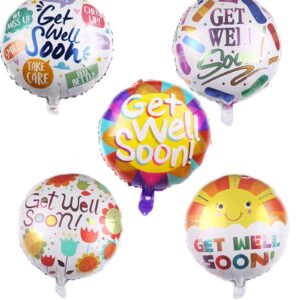 10 Pieces Get Well Soon Balloons Sun Foil Balloons to Express Your Sympathy and Bring a Smile to the Face of a Sick Friend