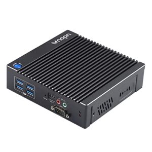 vnopn mini pc intel n3150 quad core,fanless mini computer 8g ddr3 128g ssd windows 10 pro with license,dual nic ports micro pc, desktop pc support triple display, dual band wifi bt4.2