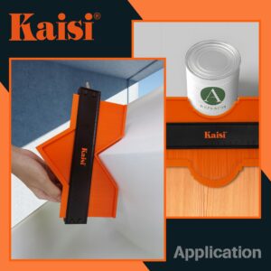 Kaisi Contour Gauge 5+10 Inch-Super Gauge Profile Tool Shape And Outline Tool supergauge Duplicator Flooring Tools Adjustable Lock Precisely Copy Irregular Shape