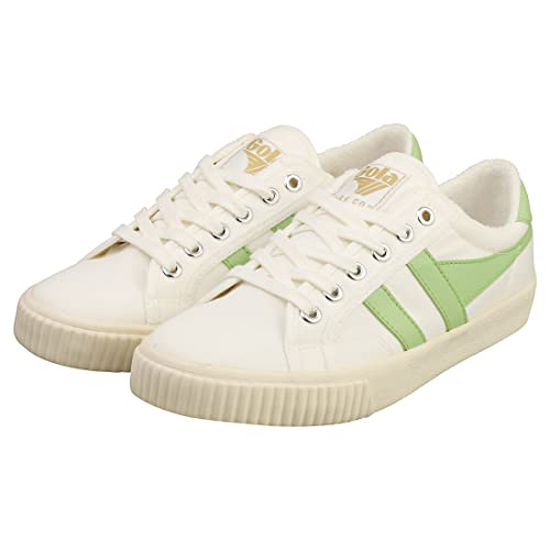 Gola Women's Tennis-Mark Cox Sneaker, Off-White/Patina Green, 7